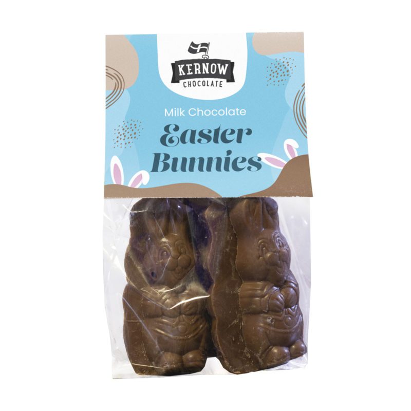 Milk Chocolate Easter bunnies by Kernow Chocolate